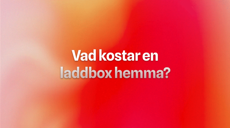 Vad kostar en laddbox hemma 2025? Prisexempel – Laddgruppen